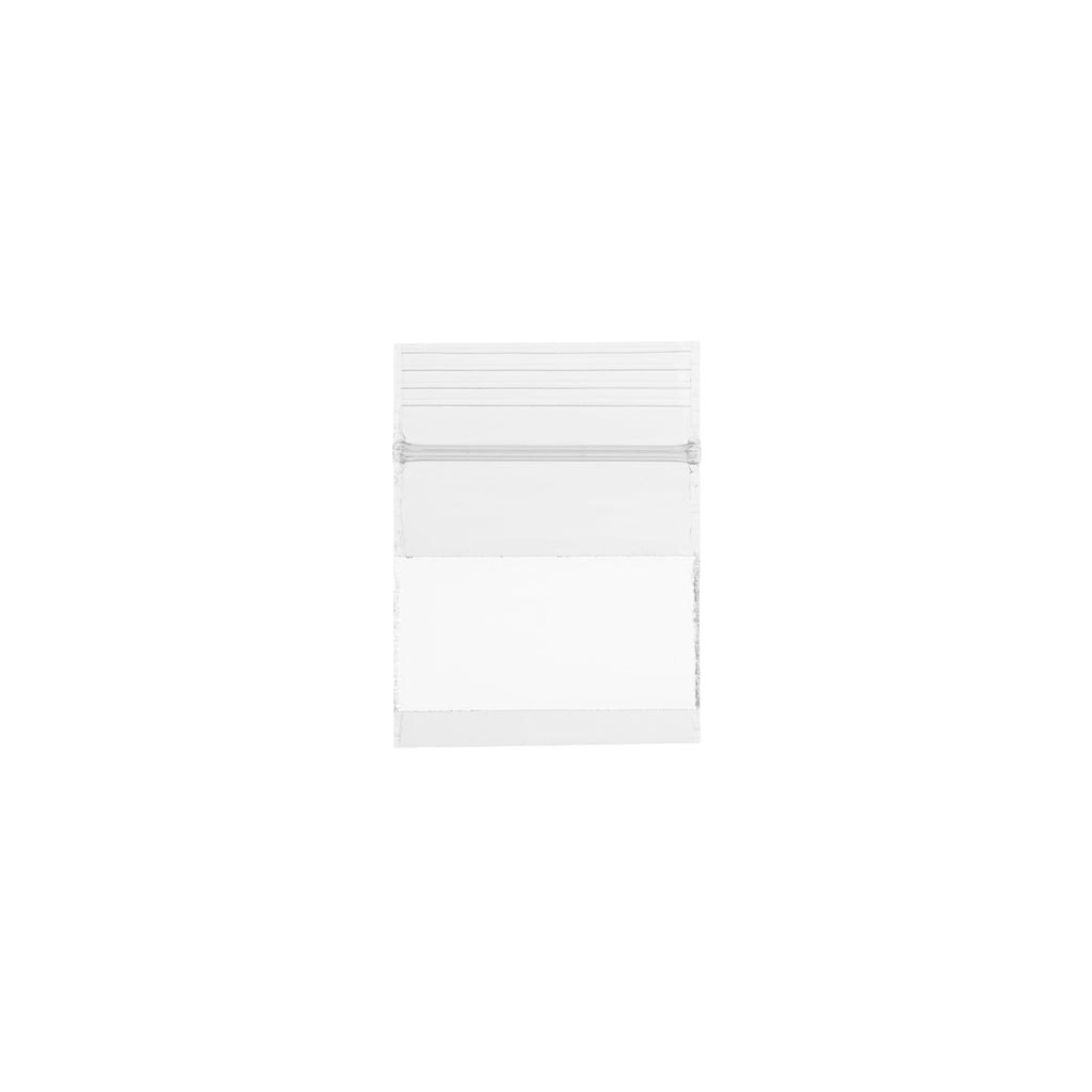 Clear Economy 1"x 1" Zip Lock Bag White Block (Pkg 100)