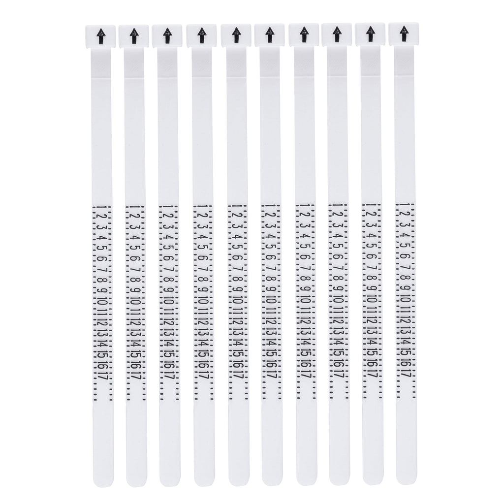 Plastic Ring Sizer Band - 10 Pack