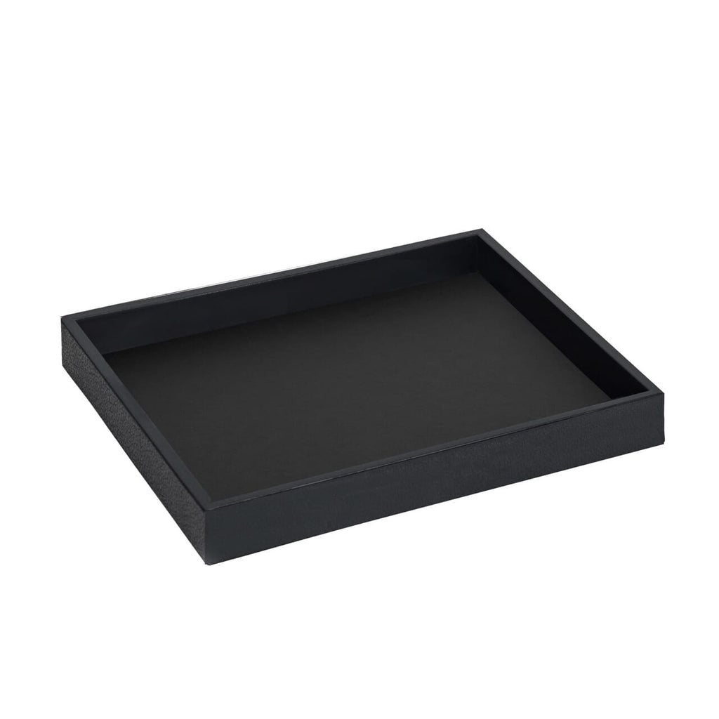 Stackable Plastic Storage Tray 1" Tall - 7.25" x 8.25"