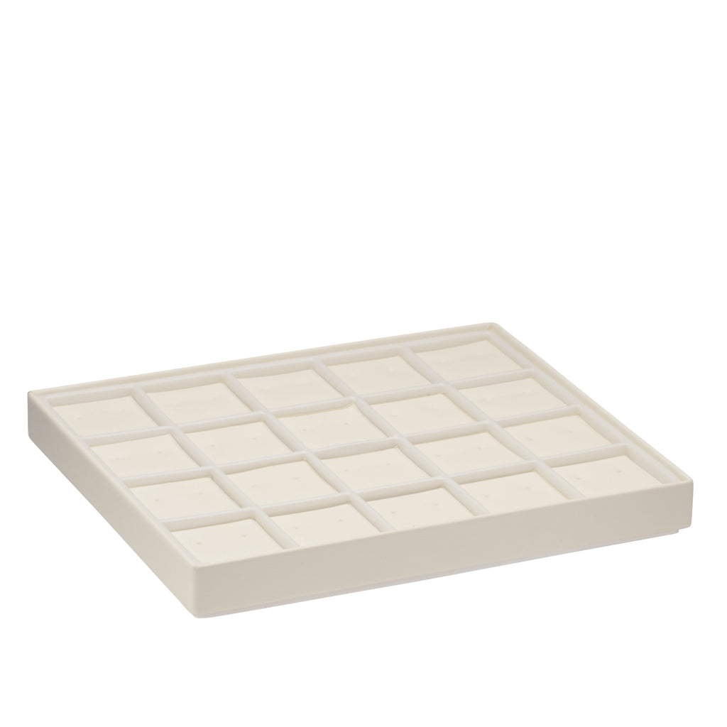 Lightweight Stackable 20 Earring Tray, Allure Leatherette Display