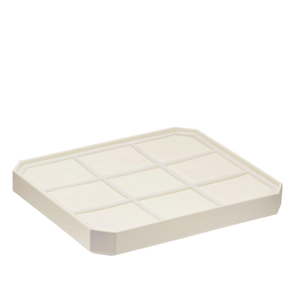 Leatherette Octagon Lightweight Stackable 9 Earring Jewelry Tray