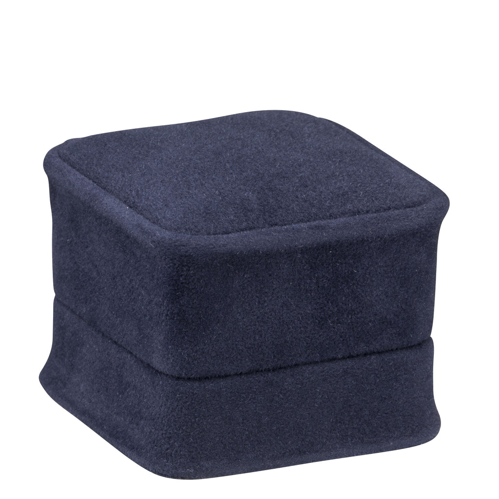 Ornate suede ring box with leather outer box | Available w print logo