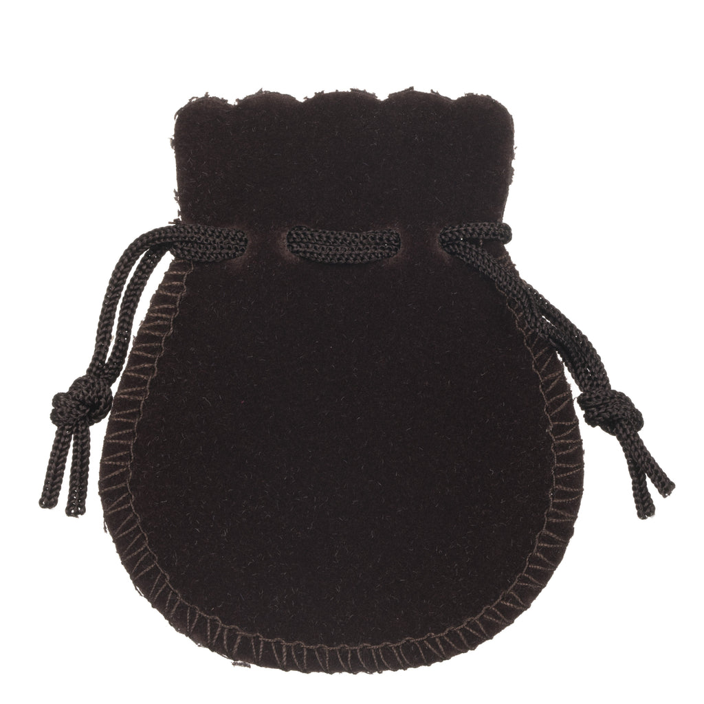 X-Small Suede Jewelry Bell Pouch